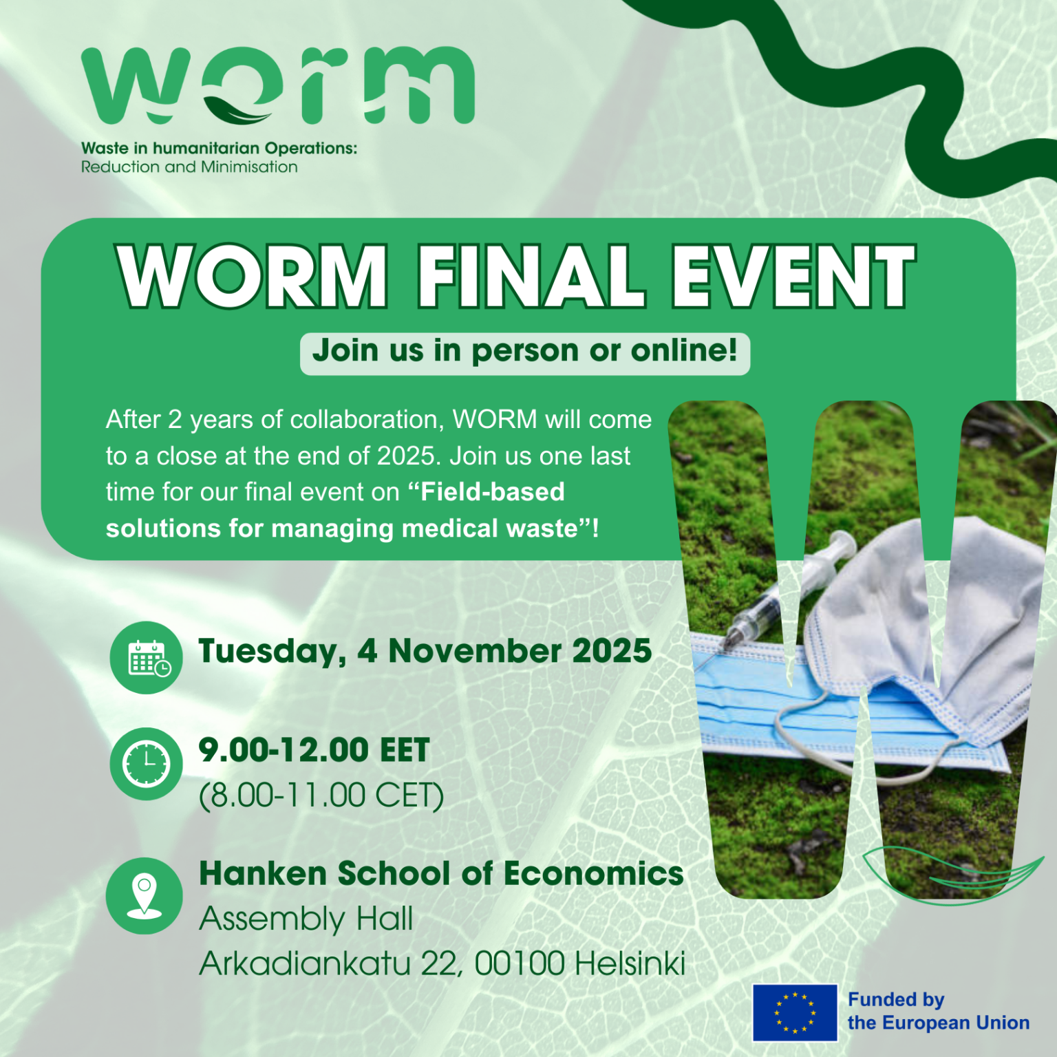 SAVE THE DATE - WORM final event! - Worm Project